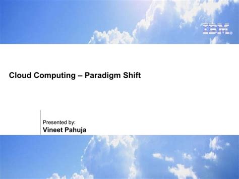 Cloud Computing PPT Cloud Computing Internet