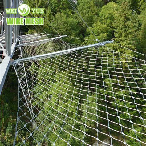 stainless steel wire rope mesh for securing gaps between viaducts and
