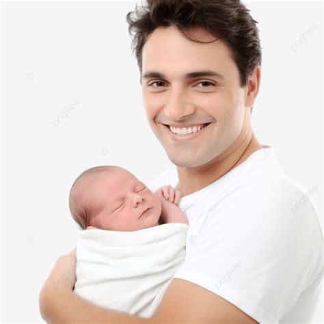 신생아와 함께 행복 한 아버지 남성 신생아 아기 Png 일러스트 및 이미지 에 대한 무료 다운로드 Pngtree