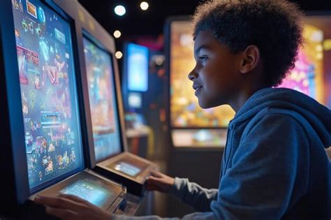 Implementing Gamified Learning Experiences In Exhi Generative Ai Premium Ai Generated Image