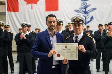 It Was A Pleasure To Be At Hmcs Prevost This Week To Receive A Certificate Of Service For My
