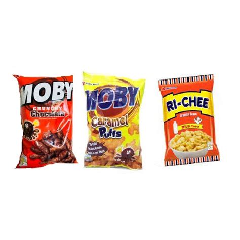 Moby Crunchy Chocolate Caramel Puffs Ri Chee Richee Shopee