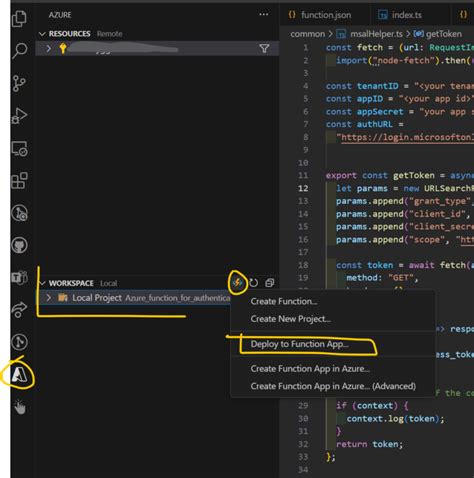 Create An Azure Function For Authentication With Microsoft Authentication Library Msal Using