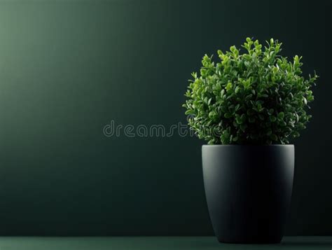 Dark Green Background Empty Space On The Left Displayed On The Lower