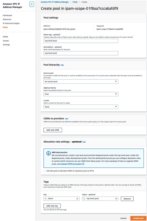 Managing Ip Pools Across Vpcs And Regions Using Amazon Vpc Ip Address Manager Networking