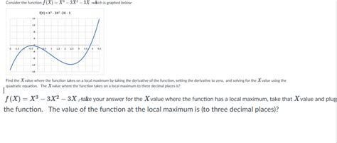 Solved Consider The Function F X X 3x2 3x Which Is