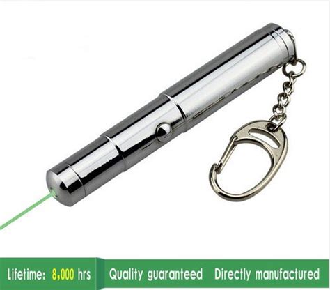 30mW 532nm Single Point Mini Size Laser Pointer Kit With Keychain AAA Battery Laser Pointer