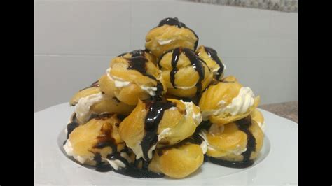 Cómo Hacer Profiteroles Con Chocolate Muy Facil Youtube