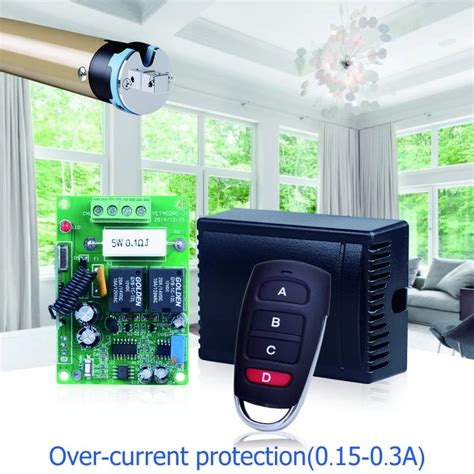 Two Channel Overcurrent Protect Motor Learning Code Wireless Receiver Controller Yet PC Jr