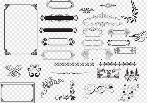 분배기 서 예 번 창 켈트 선조 악센트 프레임 웨딩 스크롤 테두리 Png Pngwing