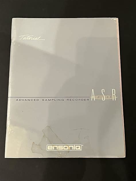 ensoniq asr advanced sampling recorder tutorial book reverb
