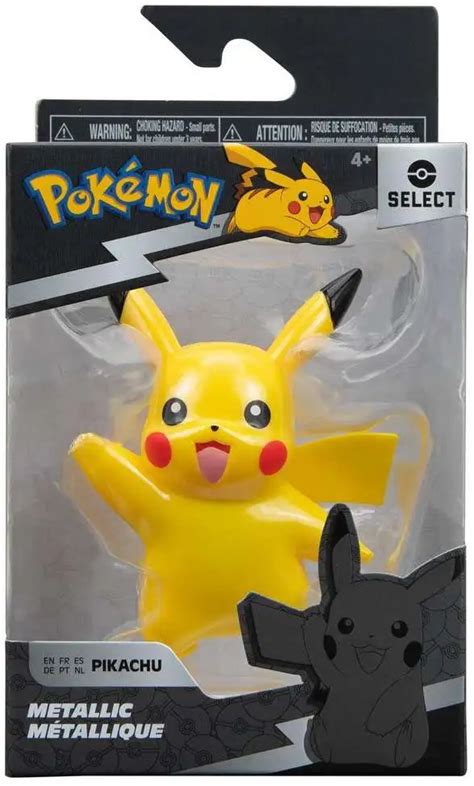 Pokemon Select Series 1 Pikachu 3 Action Figure Metallic Jazwares Toywiz