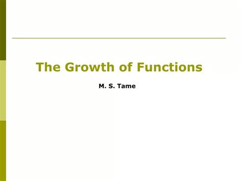 PPT The Growth Of Functions PowerPoint Presentation Free Download ID 744431