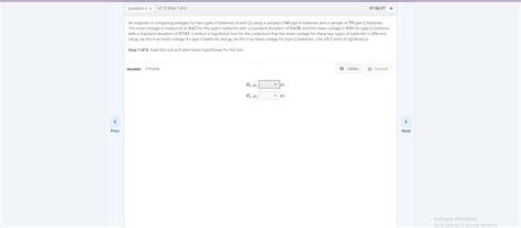 Solved Step 1 Of 4 State The Null And Alternative Chegg Com