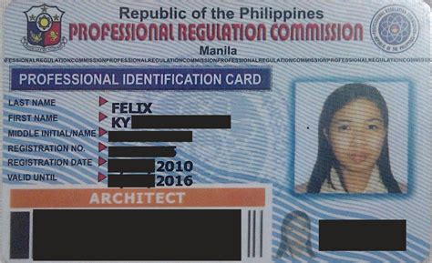 Prc Application For Professional Identification Card Williamson