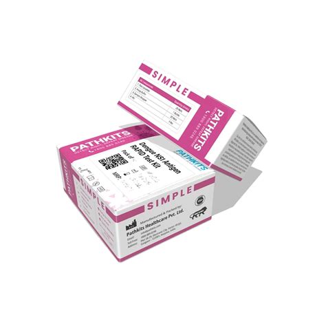 Pathkits Simple Ns1 Dengue Rapid Card Pack Of 25 Tests Pkrk003