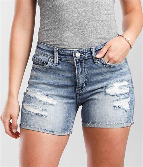 Bke Gabby Stretch Cuffed Short Womens Shorts In Showman Buckle