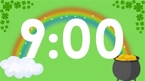 Saint Patricks Day 9 Minute Timer Classroom Timer Rainbow Timer Shamrock Countdown Youtube