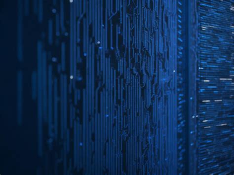 Premium Photo Blue Digital Binary Data On Computer Screen Background