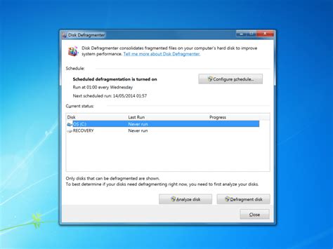 Where Do I Go To Defrag My Computer Windows 7