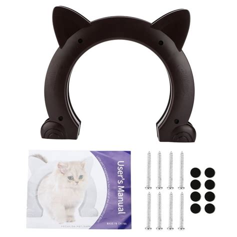 Cat Door Interior Cathead Shaped Plastic Cat Pass Through Door With