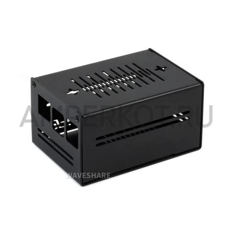 Купить Waveshare Прочный металлический корпус Waveshare для Raspberry Pi 4 с низкопрофильным