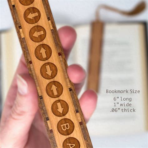 Video Games The Konami Code Engraved Wooden Bookmark Woolly Bear
