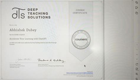 Abhishek Dubey On Linkedin Completed The Course Accelerate Your Learning With Chat Gpt With