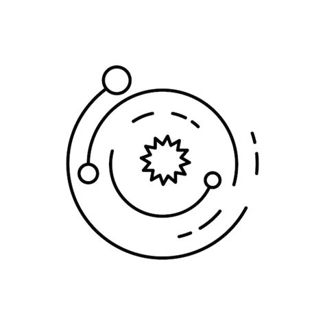 Premium Vector Milky Way Galaxy Line Icon Vector Milky Way Galaxy Sign Isolated Contour Symbol