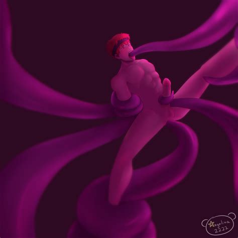 Rule 34 Angelina Dick Digital Media Artwork Male Muscular Octopus Oral Penis Penis Grab