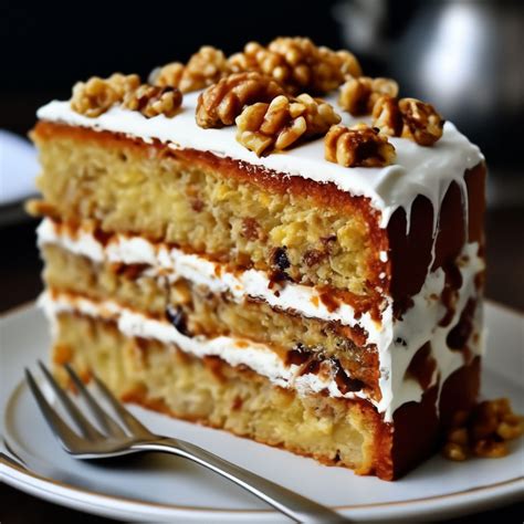 Walnut Cake — Image Created In Shedevrum