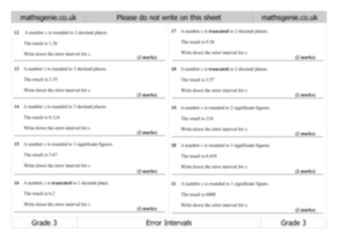 Solution Error Intervals Worksheet Studypool