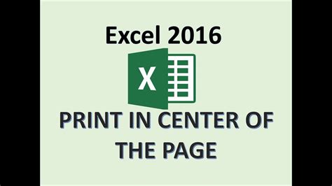 Excel 2016 Center Worksheet How To Vertically And Horizontally