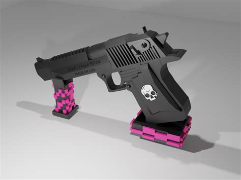 Free Stl File Desert Eagle With Stand・3d Print Object To Download・cults