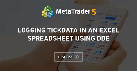 Logging Tickdata In An Excel Spreadsheet Using Dde Spreads General