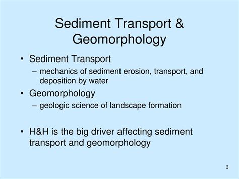 Ppt Sediment Transport And Geomorphology Powerpoint Presentation Id