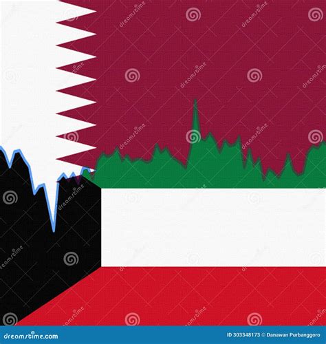 Kuwait Chart Infographic Element Stock Image 262800349