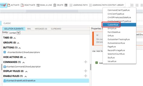Show Custom Ribbon Button Based On Security Role Of The Logged In User In Dynamics 365 Ribbon