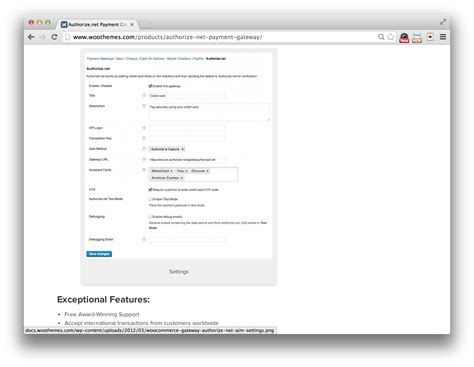 WooCommerce Authorize Net Payment Gateway Extension Demo