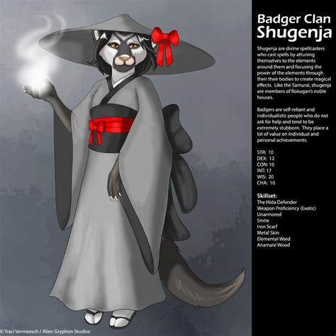 [anthro Adventurers] Badger Clan Shugenja By Ulario On Deviantart