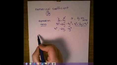 Simplifying Expressions Definitions YouTube