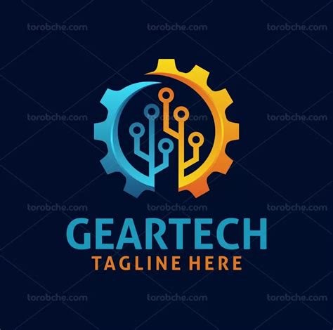 وکتور چرخ دنده رنگی گرافیک با طعم تربچه