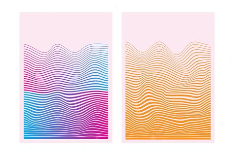 Premium Vector Abstract Wave Texture Background Line Style Vector