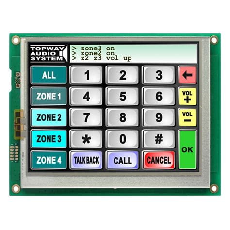 Smart Display Module HMT ATA C TOPWAY LCD LCD Resistive Touch Screen Alphanumeric