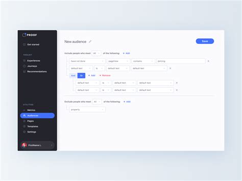 Filter Builder By Brent Palmer On Dribbble