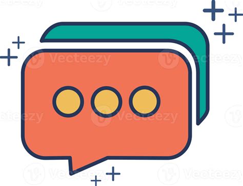Chat Icon Illustration Glyph Style Design With Color And Plus Sign 14441106 Png