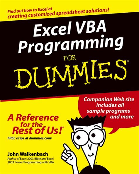 John Walkenbach Excel Vba Programming For Dummies Download As Pdf At
