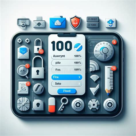 File Encryption App Interface With Password Protection Encrypt Stock