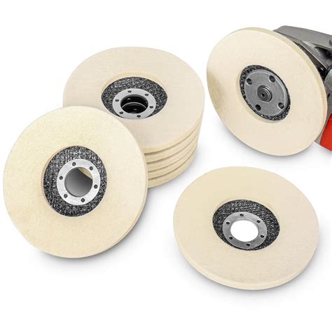 Si Fang Fine Wool Polishing Wheel Disc 4 1 2 Inch Compressed Felt