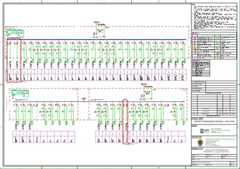 Dfe B00 Ele Dwg Sld 006 Single Line Diagram For Process Pcc Panel 2a And 2b Wet End Pdf